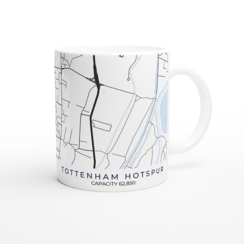 Tottenham Hotspur, Tottenham Hotspur Stadium Mug White 11oz Ceramic Mug ...
