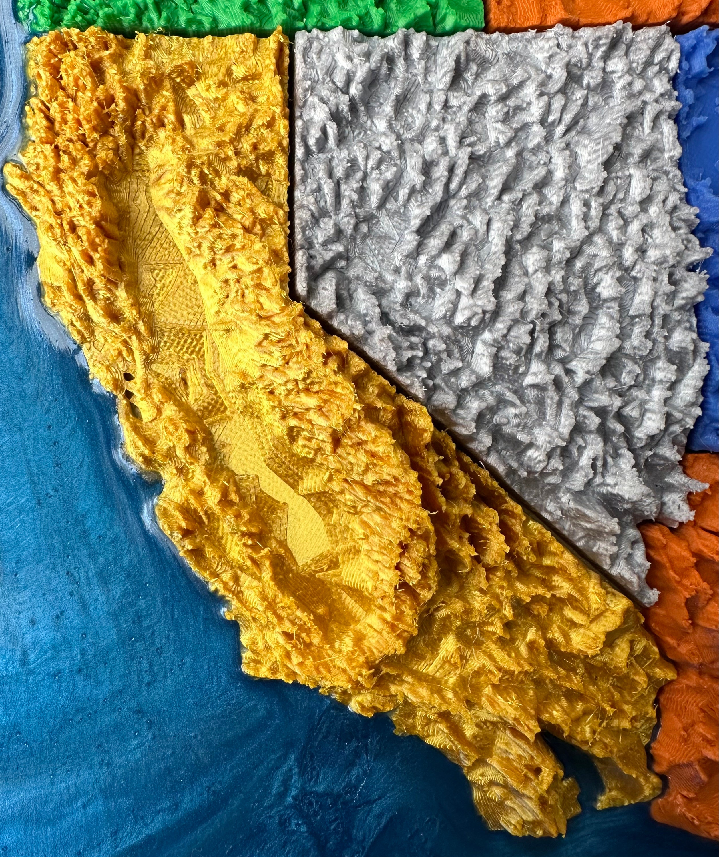 3D County/state Topographic Map - Etsy