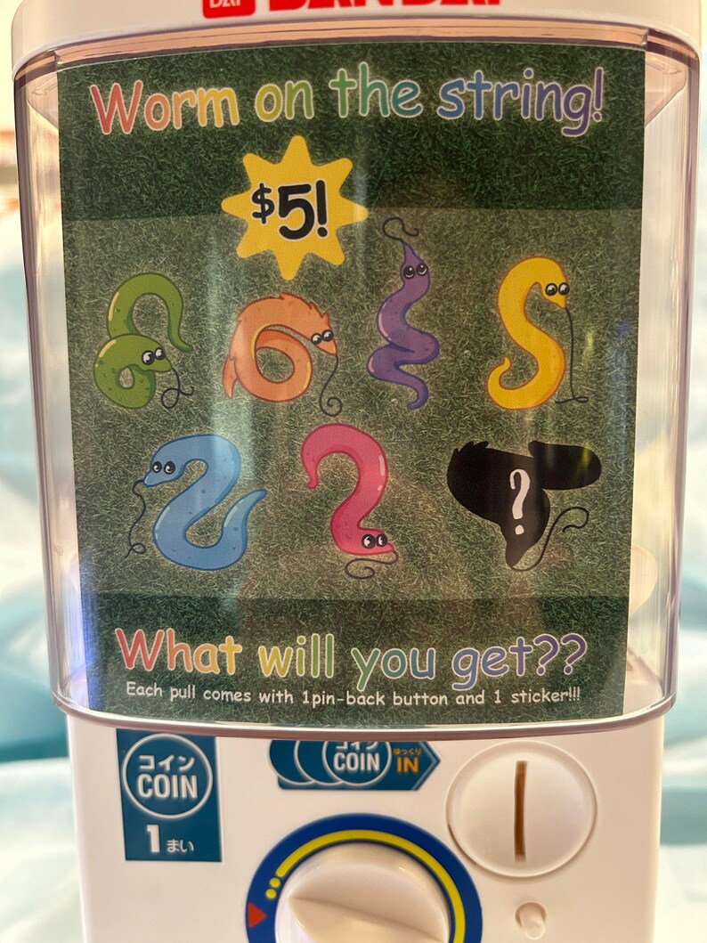 Worm on a String Gachapon - Etsy