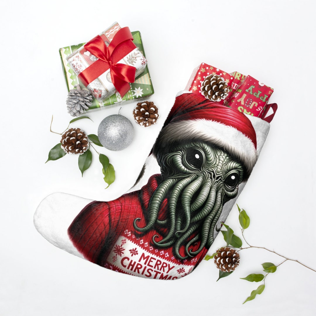 Christmas Cthulhu Christmas Stocking Festive Cthulhu Themed Holiday ...