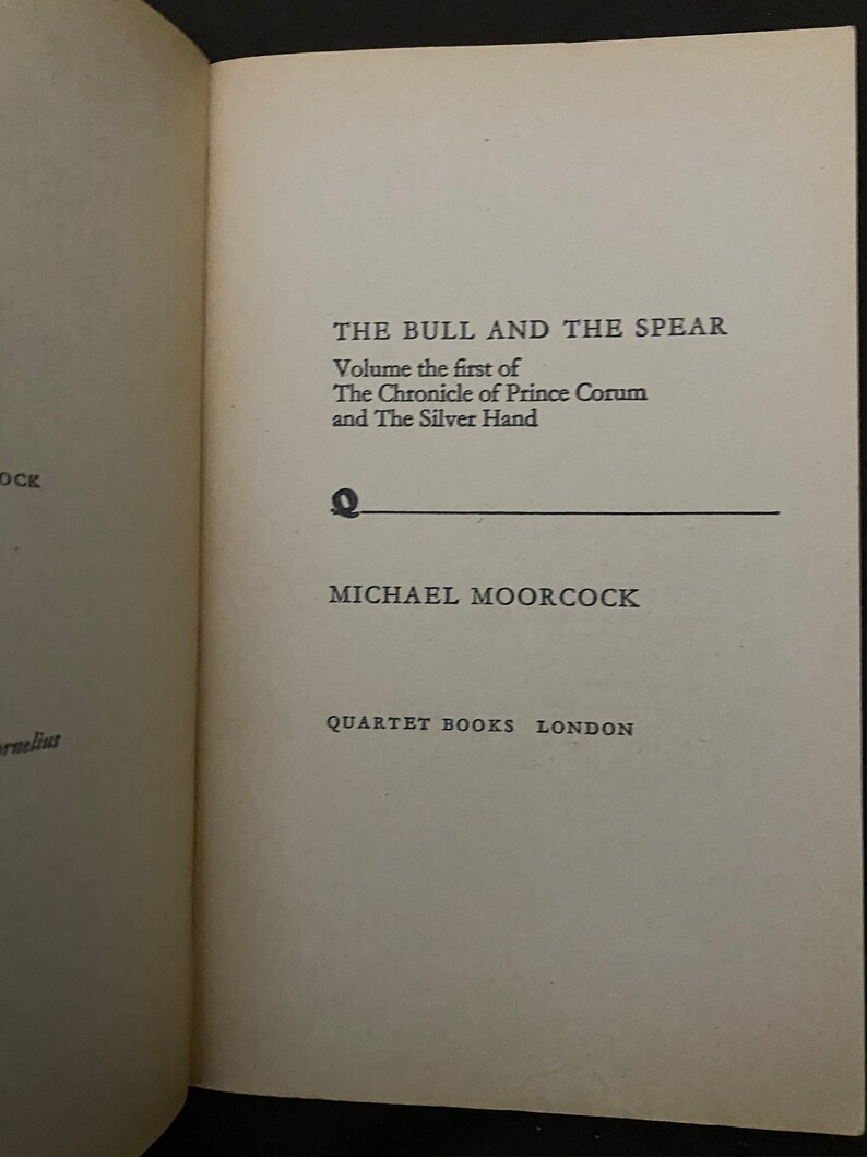 The Bull and the Spear: Michael Moorcock Corum Series Sci-fi Paperback ...