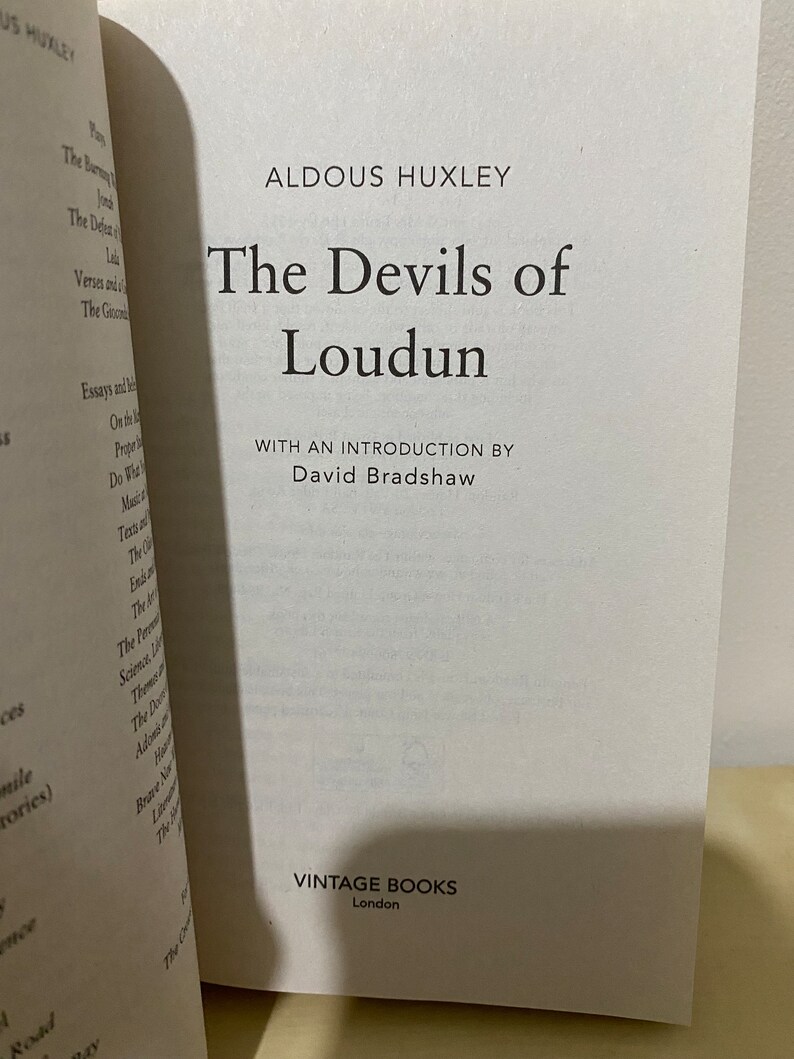 The Devils of Loudon, Aldous Huxley, French History Satan French King ...