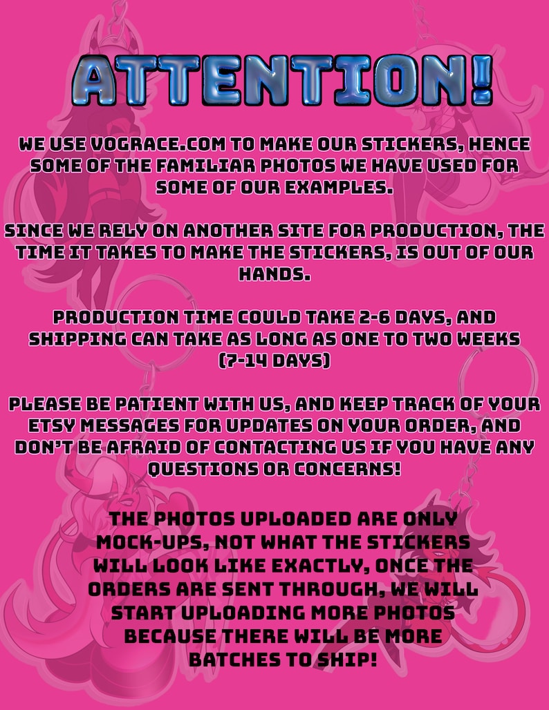 Helluva Boss Vinyl Stickers Millie Verosika Sallie May Loona for Car ...