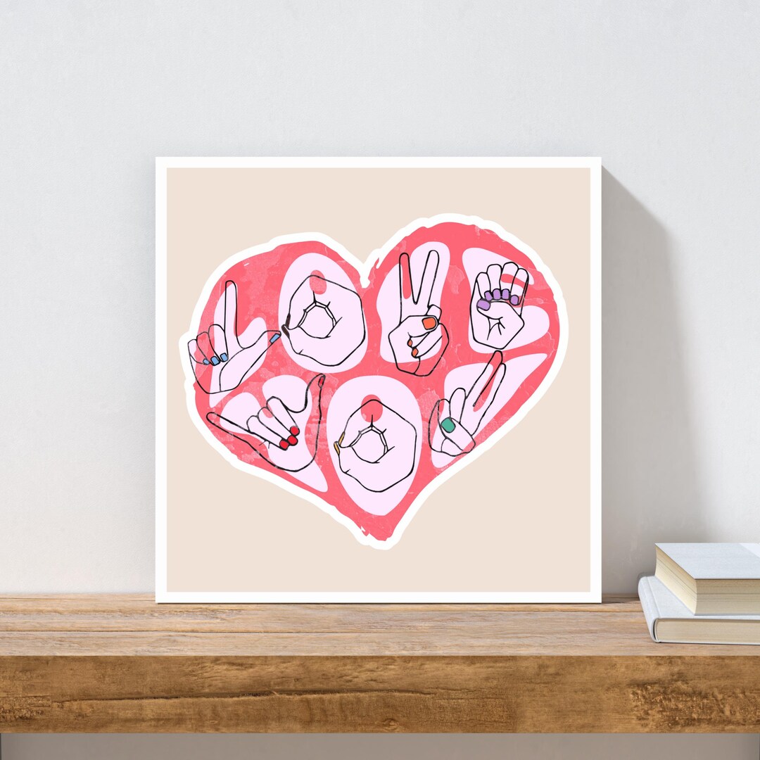 Sign Language Instant Download, ASL Wall Art, ASL Printable Wall Art ...