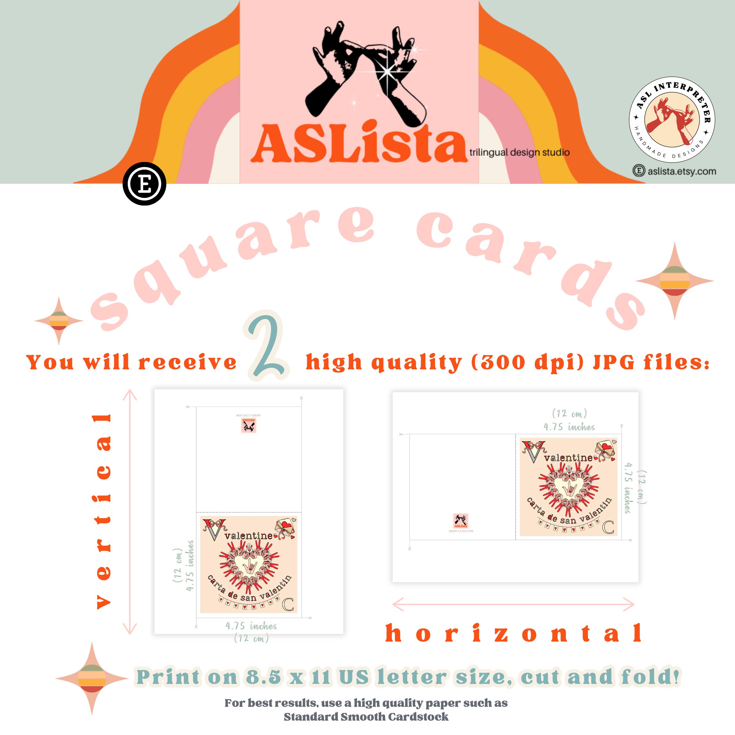 Printable Sign Language Valentine Card, Sign Language Printable Card ...