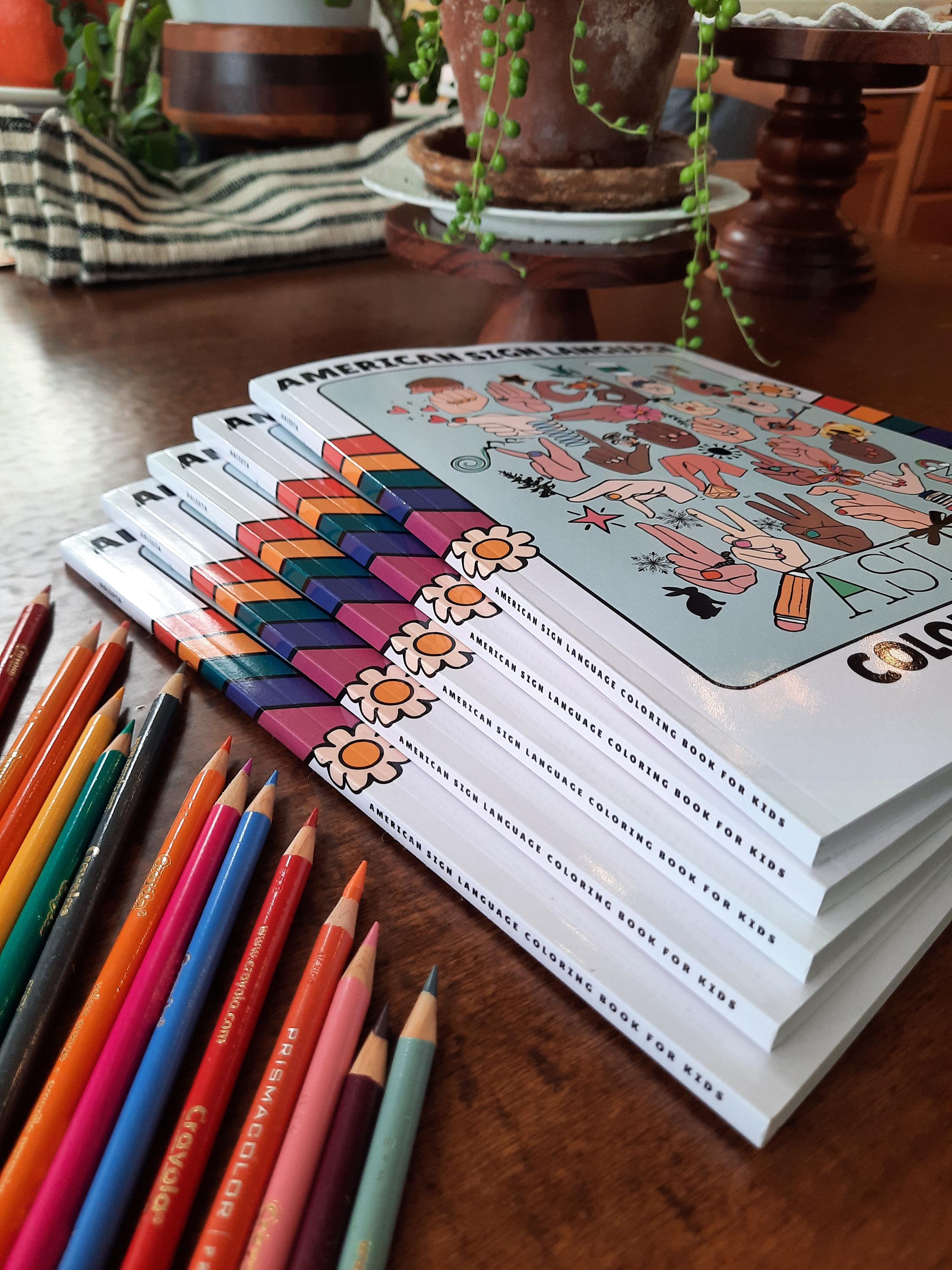 ASL Alphabet Doodle Coloring Book: Trilingual ABC Art for Kids - Etsy