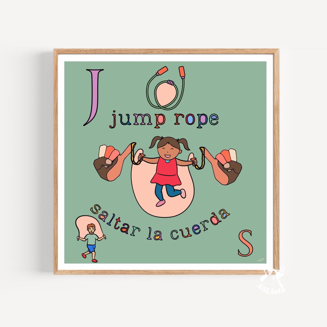 ABC Sign Language Digital Print, Sign Language Printable Wall Art, ABC ...