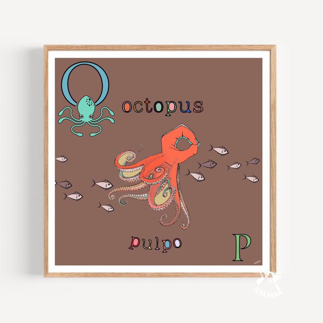 ABC Sign Language Digital Print, Sign Language Printable Wall Art, ABC ...