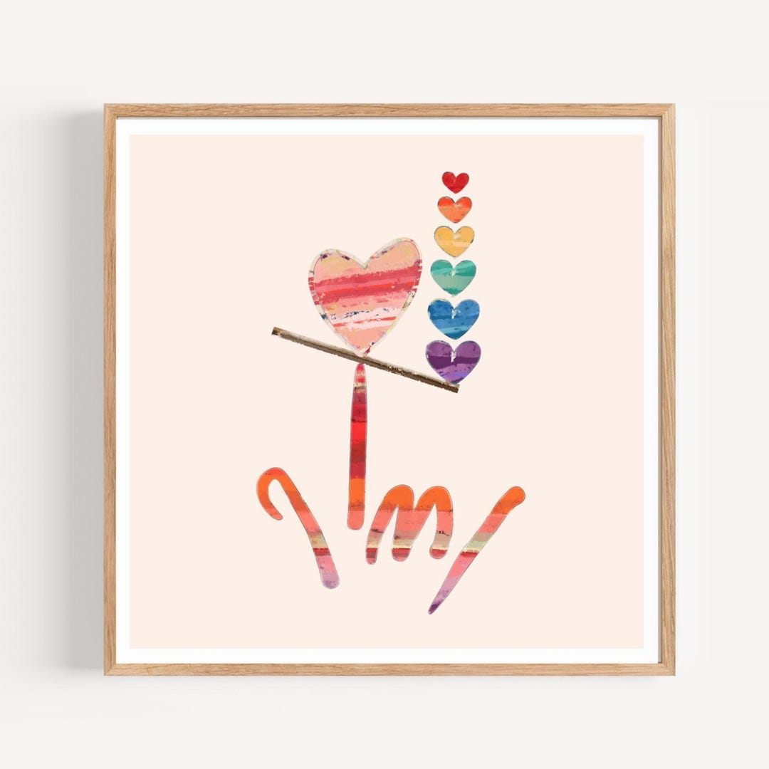 ASL ILY Wall Art, Sign Language Instant Download,sign Language Gift ...