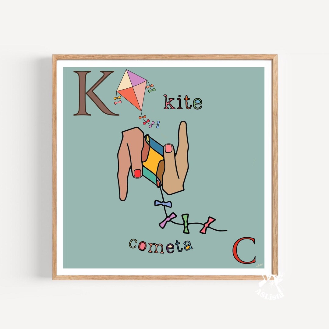 ABC Sign Language Digital Print, Sign Language Printable Wall Art, ABC ...