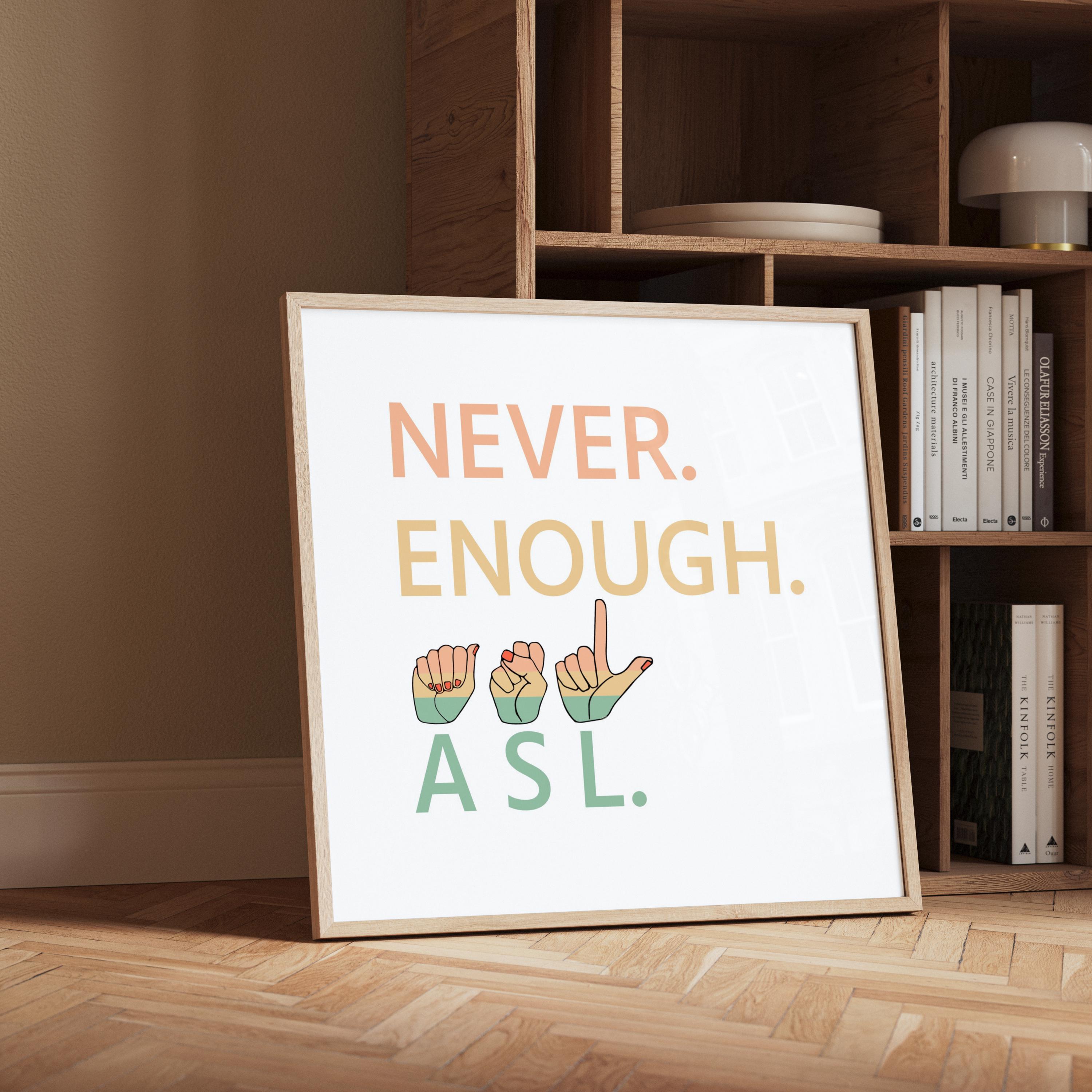 American Sign Language (ASL) Poster: Interpreter Wall Art - Etsy