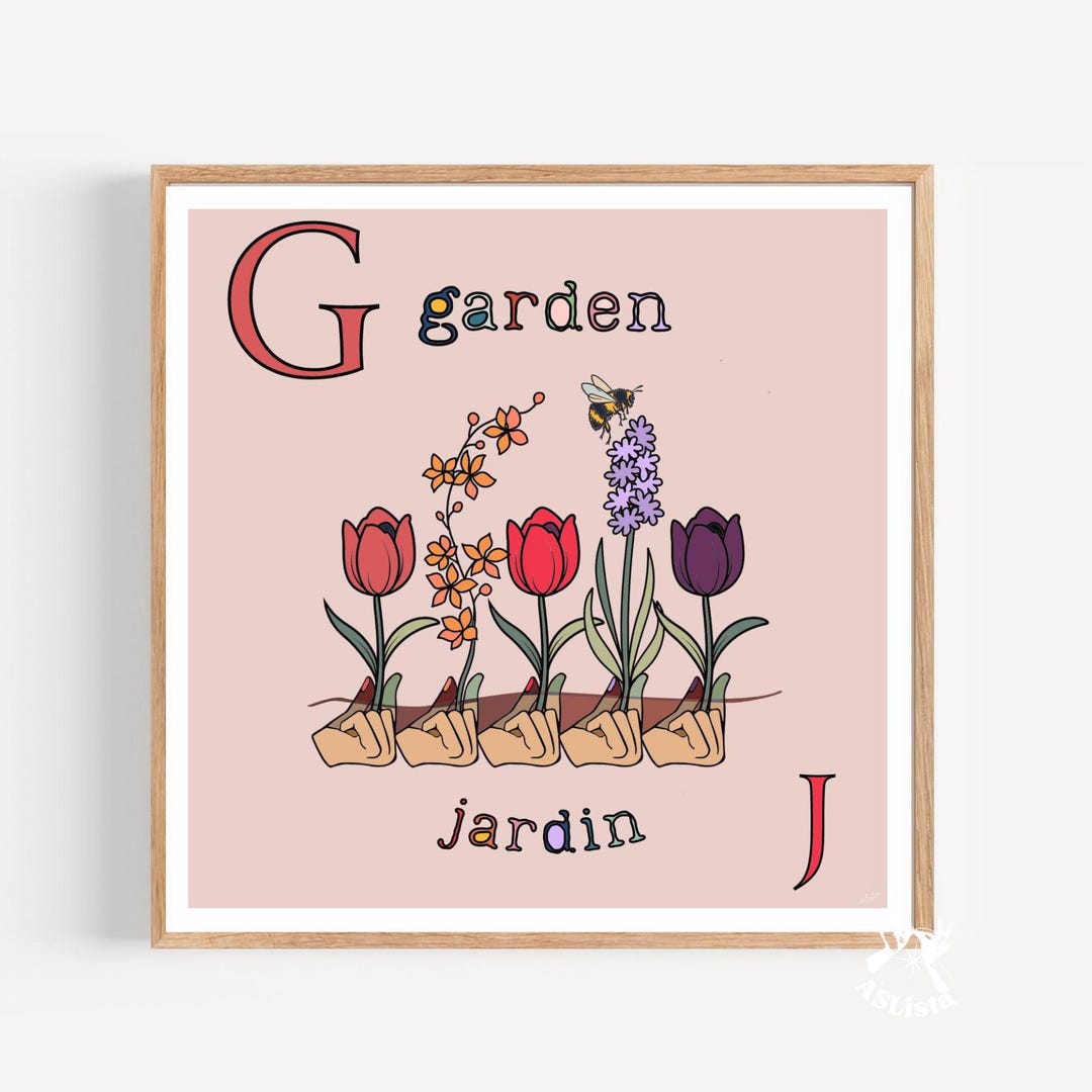 ABC Sign Language Digital Print, Sign Language Printable Wall Art, ABC ...