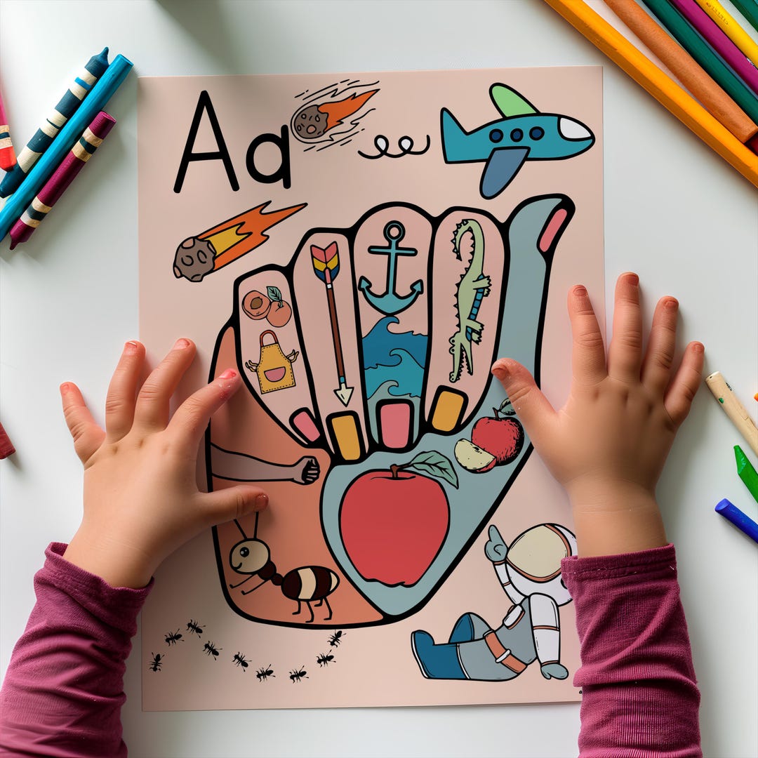 ASL ABC Coloring Book: Sign Language Alphabet Printable (digital ...