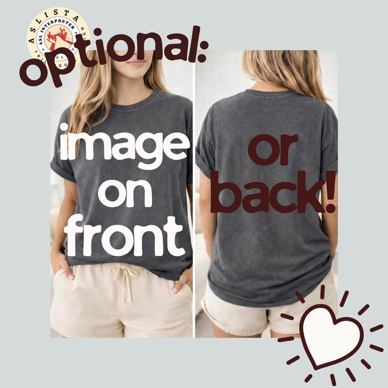 ASL Interpreter T-shirt: Love What You Do - Sign Language Gift - Etsy