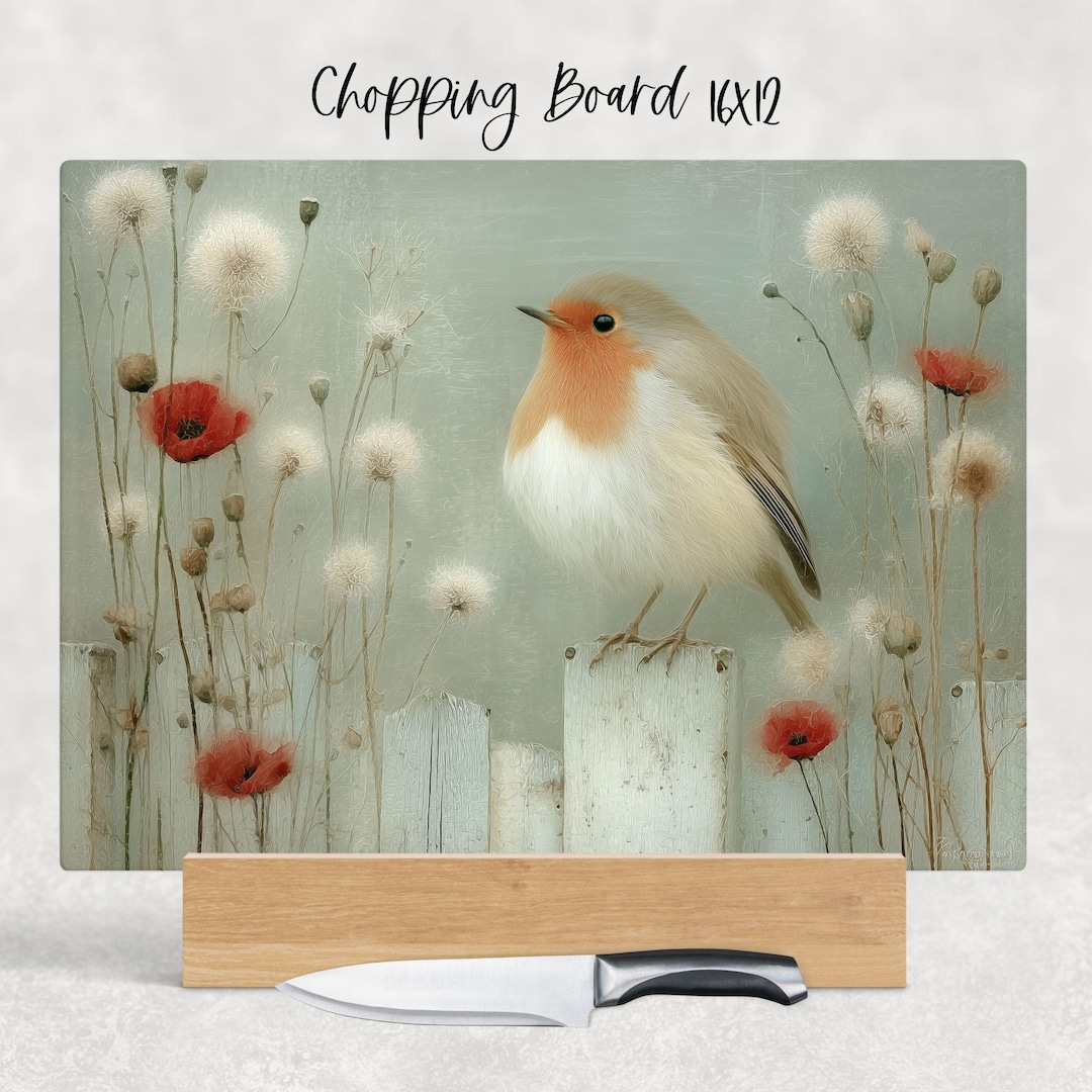 Boho Robin Cutting Board Design, Baking Sublimation Board, Sublimation ...