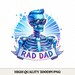 Funny Rad Dad PNG, Funny Fathers Day Clipart, Trendy Fathers Day T ...