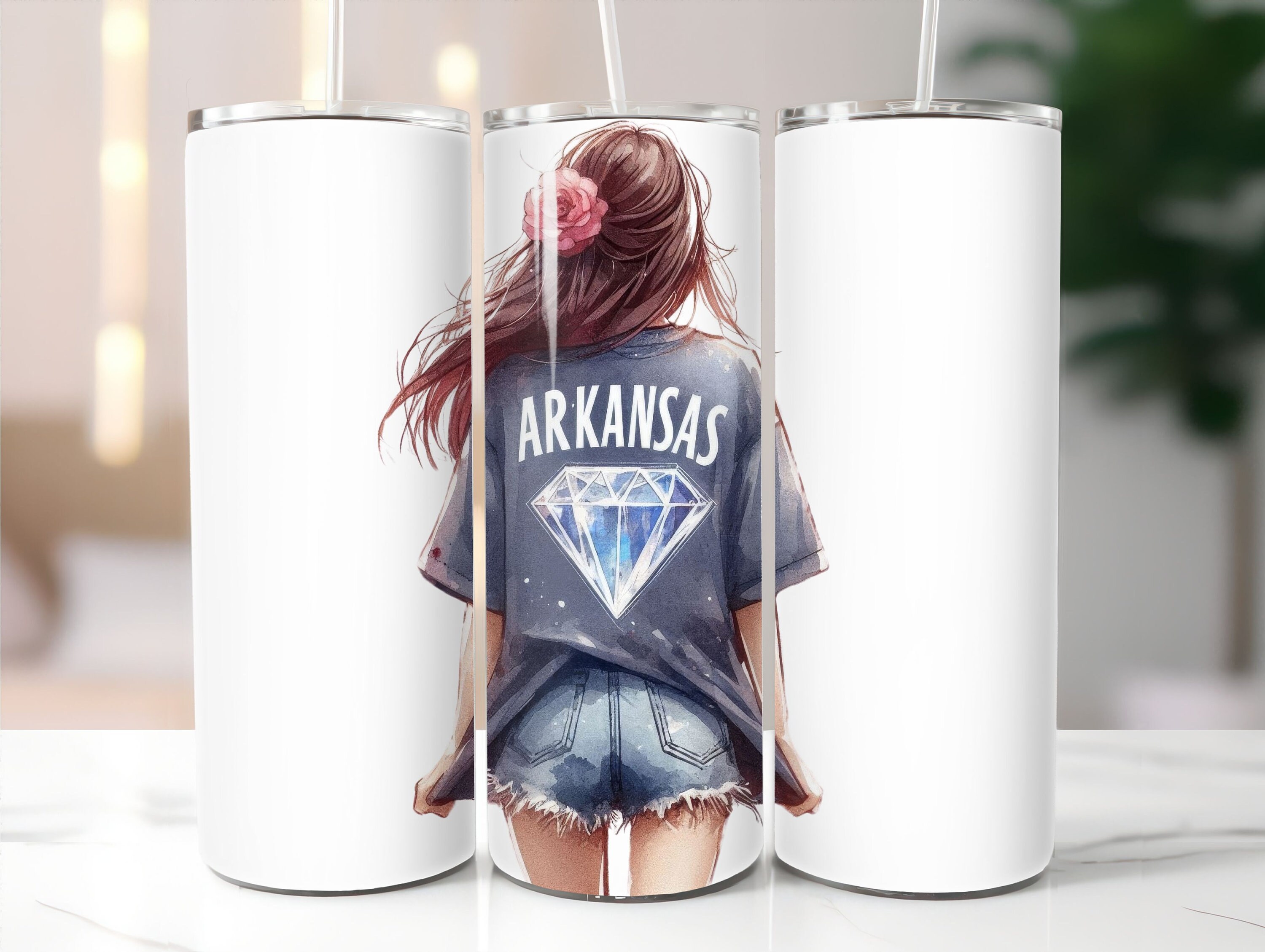 Arkansas 20oz Skinny Tumbler PNG Sublimation Design, Print Straight PNG ...