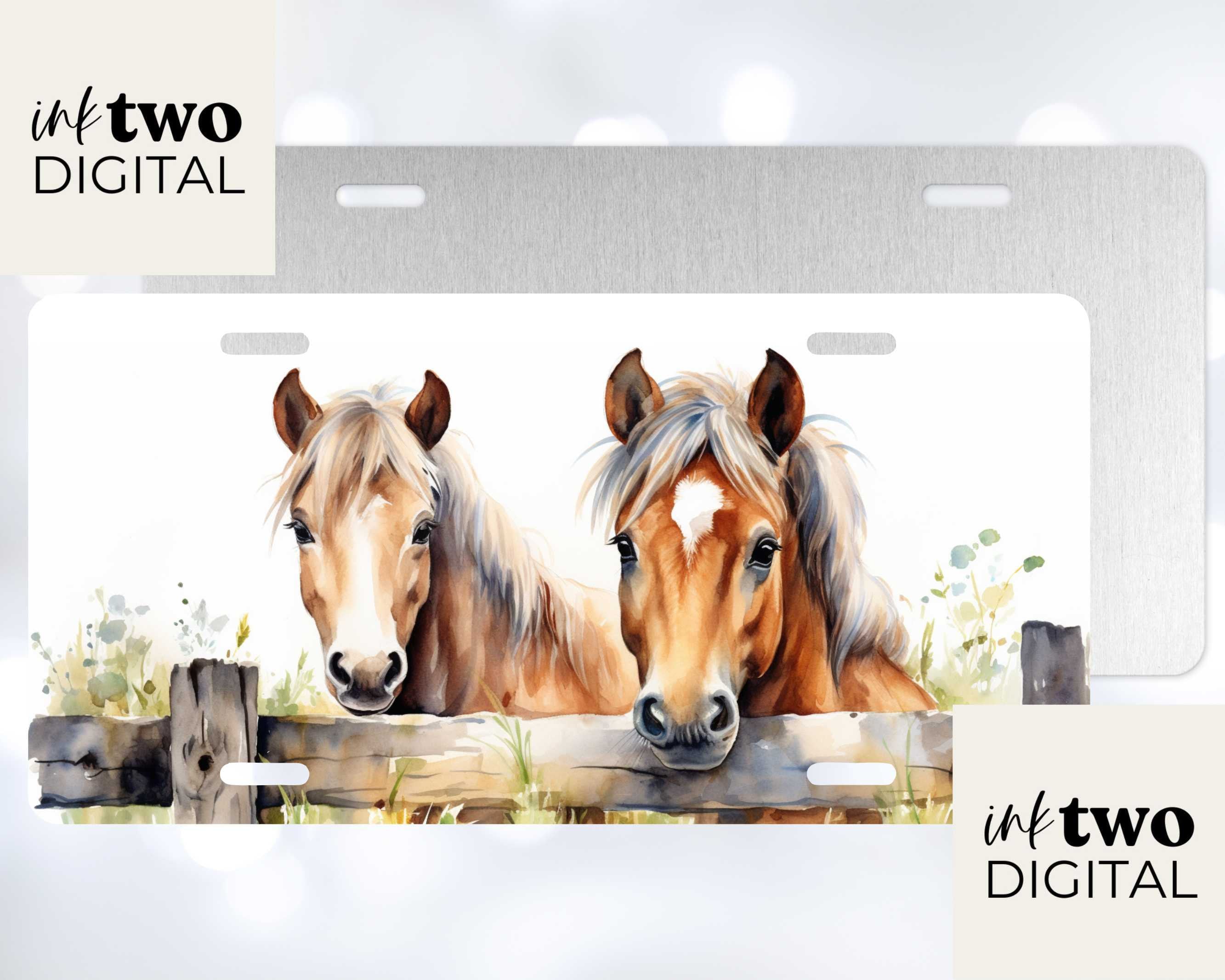Horse Licence Plate PNG Sublimation Design, 12 by 6 Inch License Plate ...