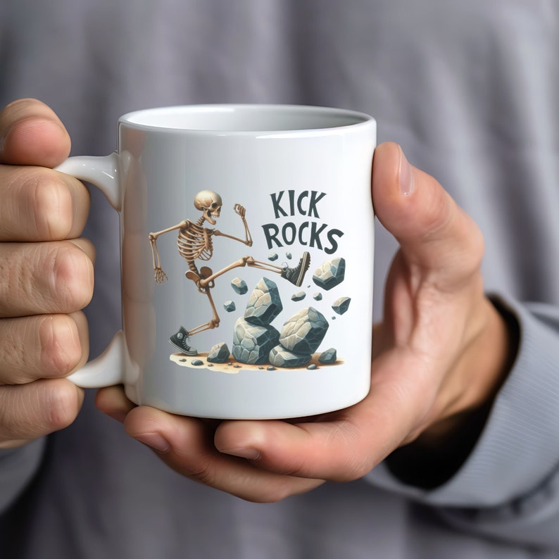 Kick Rocks PNG, Snarky Skeleton PNG, Funny Sublimation Design, Skeleton ...