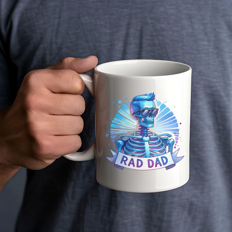 Funny Rad Dad PNG, Funny Fathers Day Clipart, Trendy Fathers Day T ...