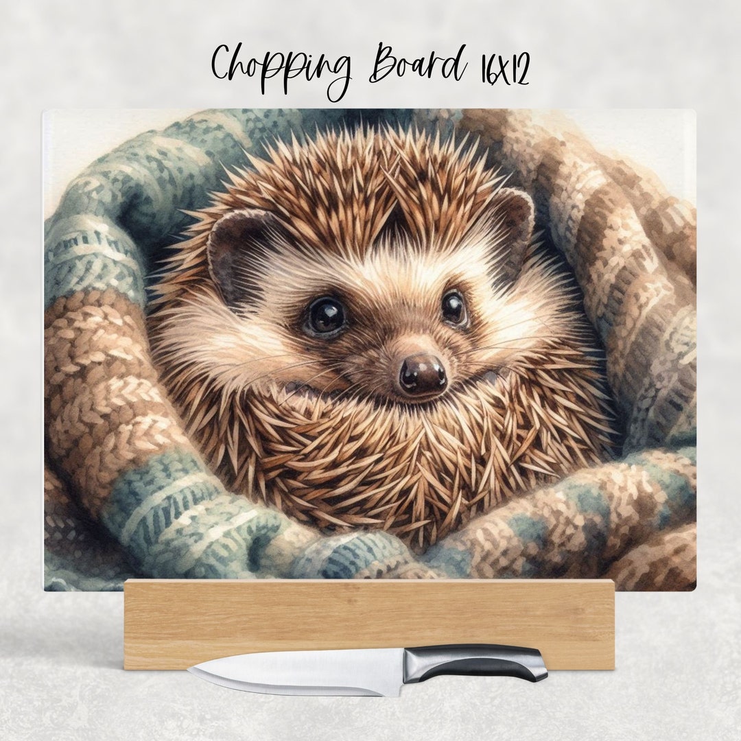 Baby Hedgehog Cutting Board Design, Baking Sublimation Board ...