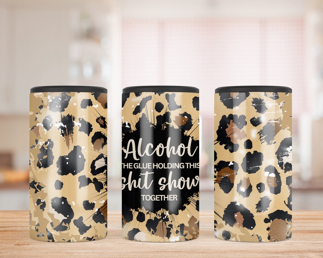 Funny Alcohol 4 in 1 Can Cooler Sublimation Design, 4 in 1 Design Wrap ...