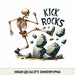 Kick Rocks PNG, Snarky Skeleton PNG, Funny Sublimation Design, Skeleton ...
