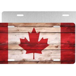 Canadian Flag Licence Plate PNG Sublimation Design, 12 by 6 Inch ...