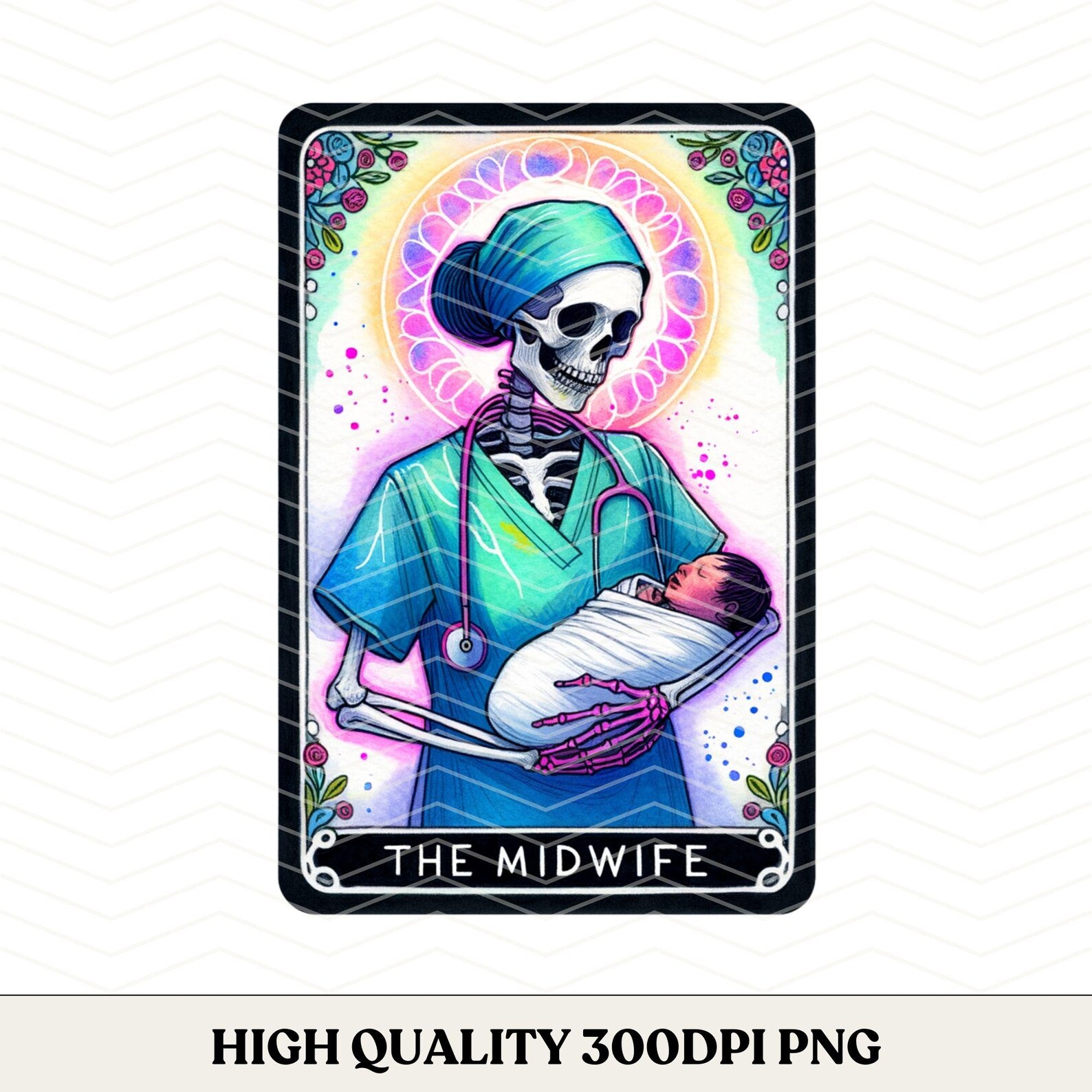 Tarot Card the Midwife PNG, Custom Gift for Midwife Gifts, Midwife ...