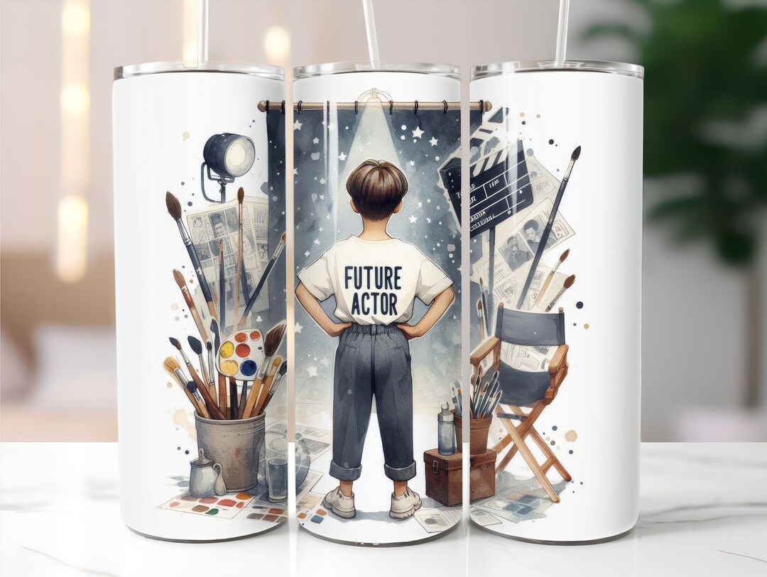 Future Actor SEAMLESS 20oz Skinny Tumbler Wrap, Actor Sublimation ...