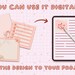 Valentine-themed Printable Notepad, Romantic Note Sheets, Cute Memo Pad ...