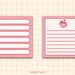 Valentine-themed Printable Notepad, Romantic Note Sheets, Cute Memo Pad ...