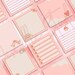 Valentine-themed Printable Notepad, Romantic Note Sheets, Cute Memo Pad ...