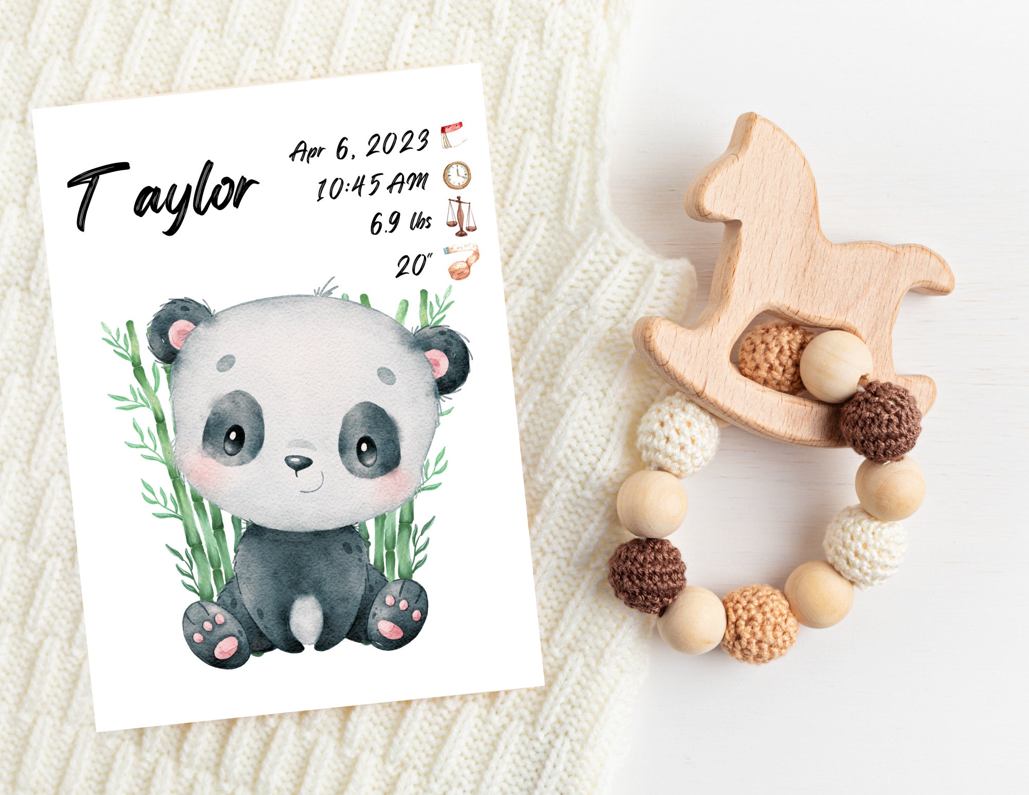 Baby Birth Chart Poster - Etsy