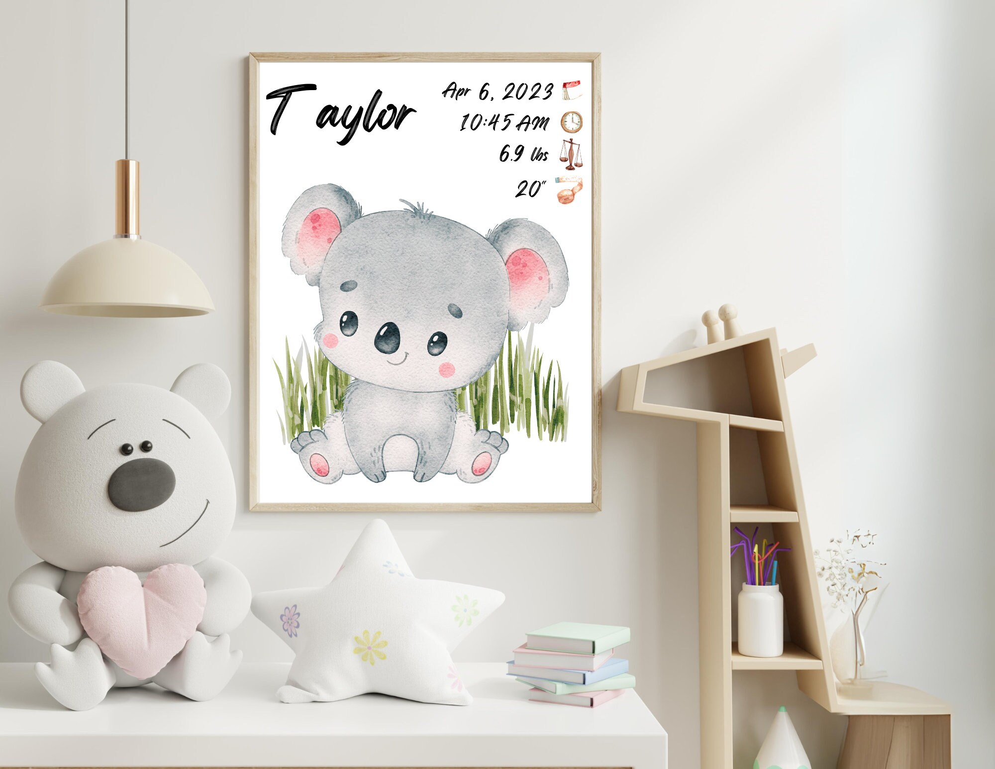 Baby Birth Chart Poster - Etsy