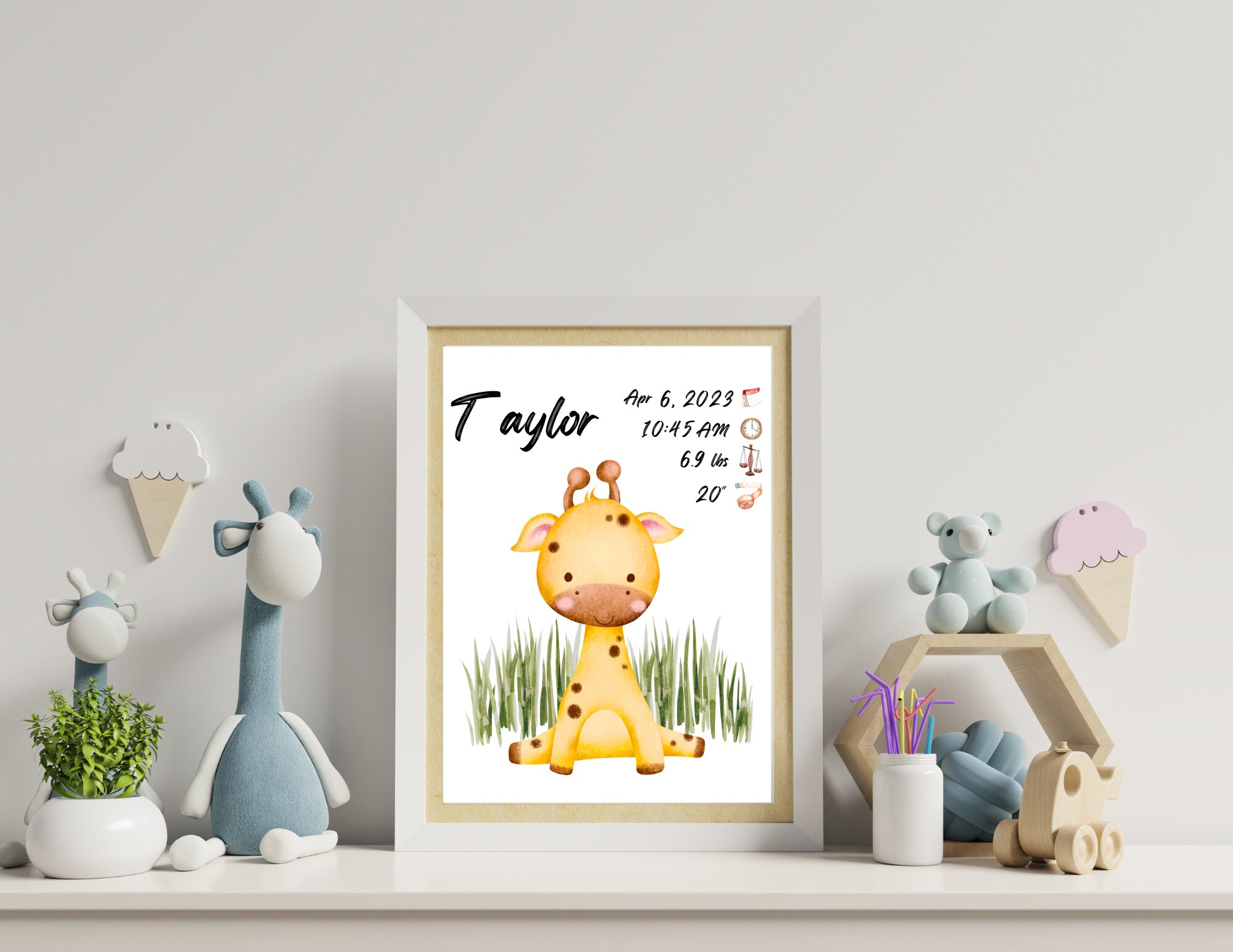 Baby Birth Chart Poster - Etsy