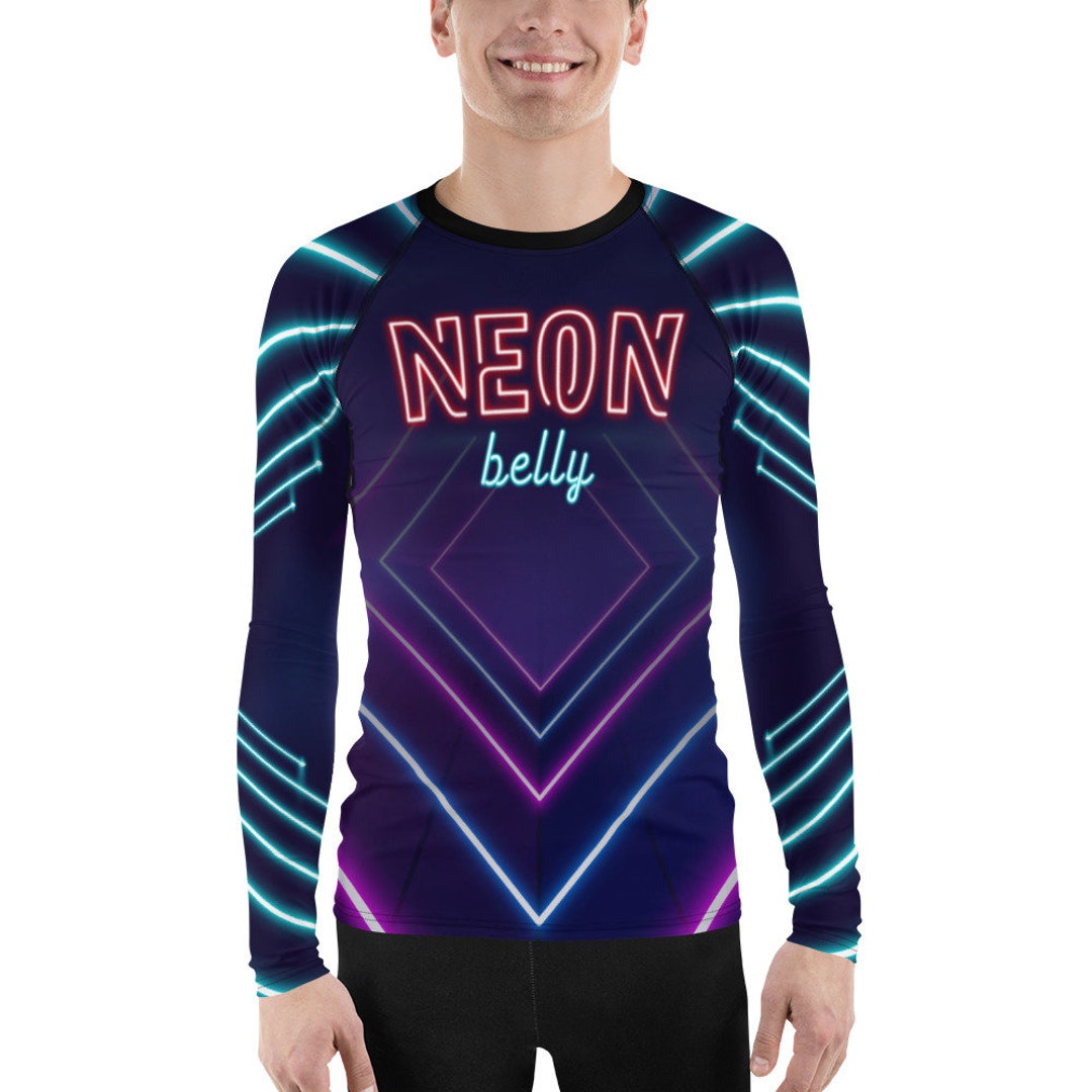 Neon Belly - Men's BJJ Rash Guard | | Brazilian Jiu-jistu, Grappling ...