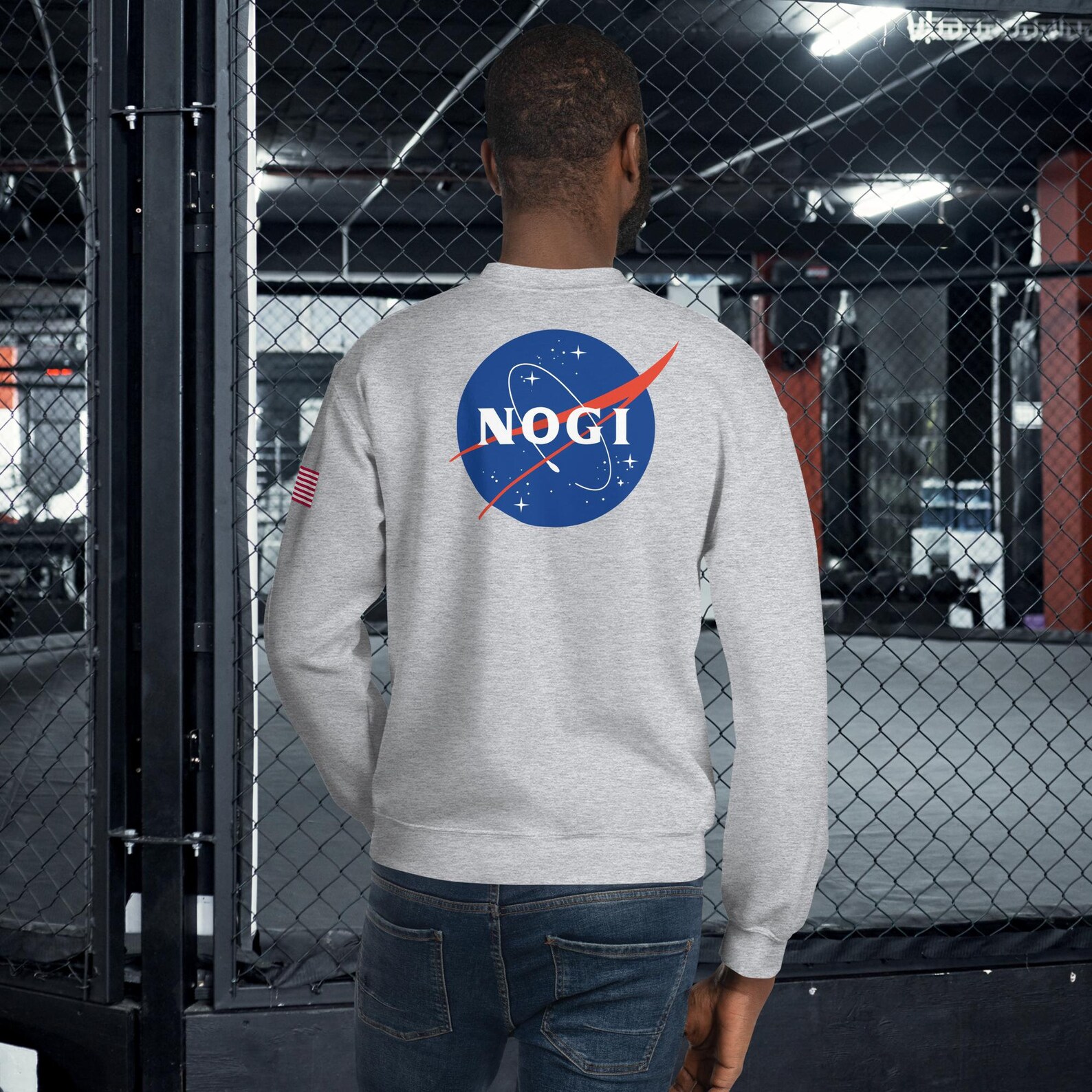 Nogi NASA (light) - BJJ Unisex Crewneck | Brazilian Jiu-jistu ...
