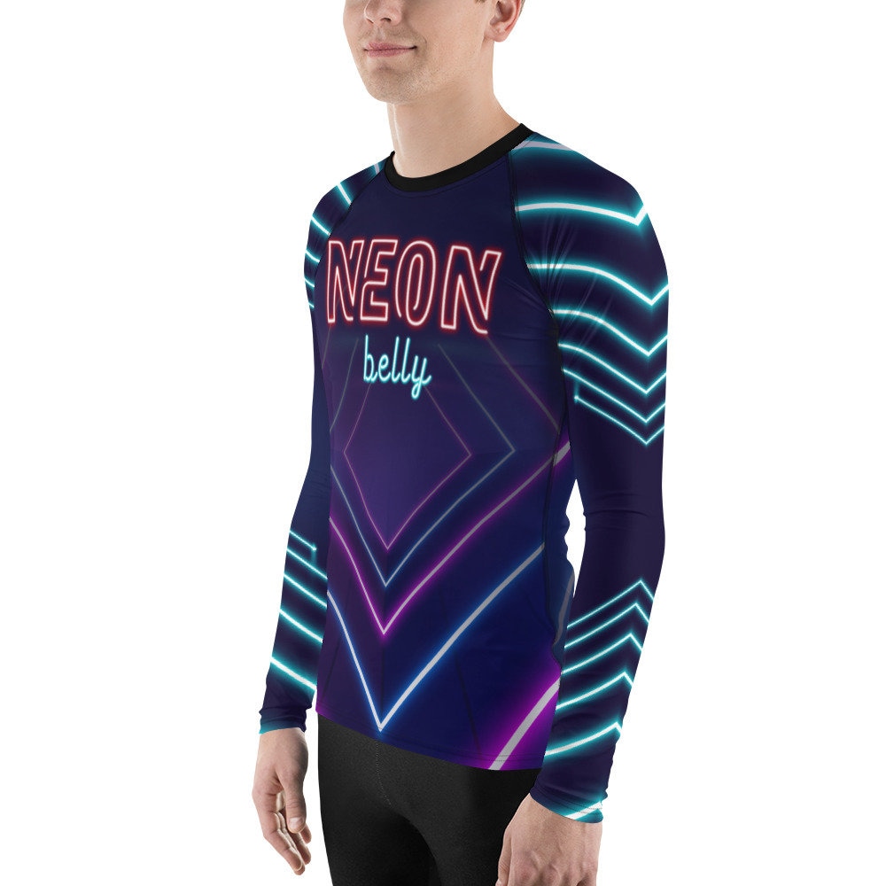Neon Belly - Men's BJJ Rash Guard | | Brazilian Jiu-jistu, Grappling ...