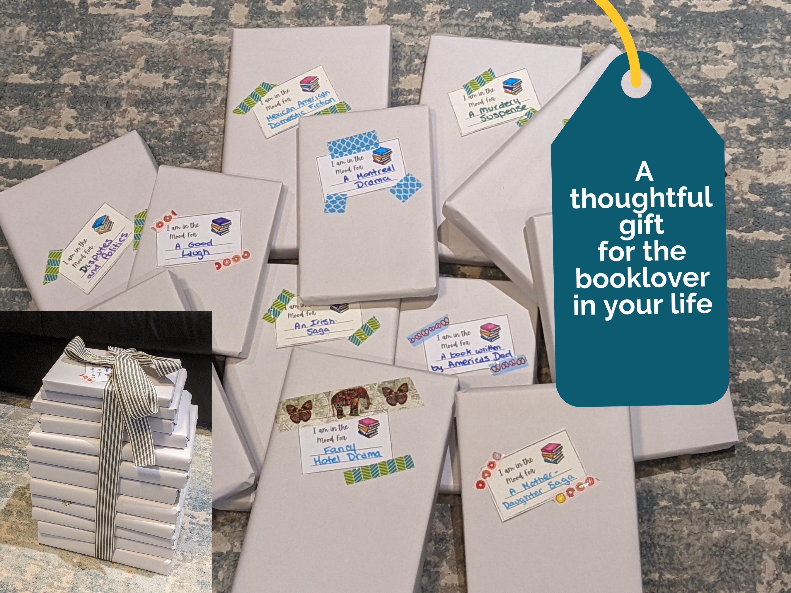 Blind Date With a Book Tags Printable PDF, Surprise Book Gift Tags ...