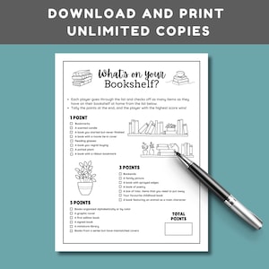 Book Club Games Bundle, 40 Printable Icebreaker Games, Book Club ...