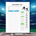 Donor Form for Baseball Sponsor Form Softball Donation Tracker Instant ...