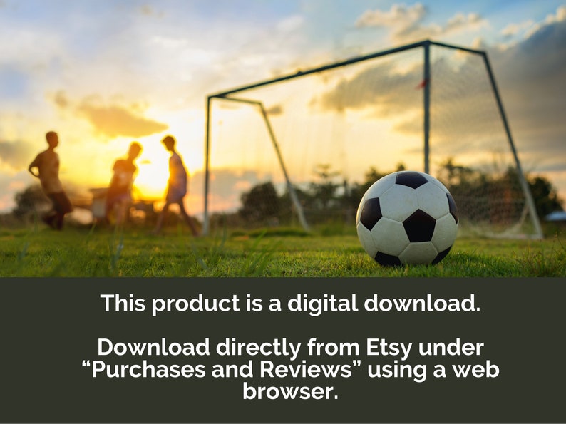 Soccer Sponsor Form / Soccer Team Donation Drive Digital Download - Etsy