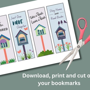 Little Free Library Printable Bookmarks, Instant Download - Etsy