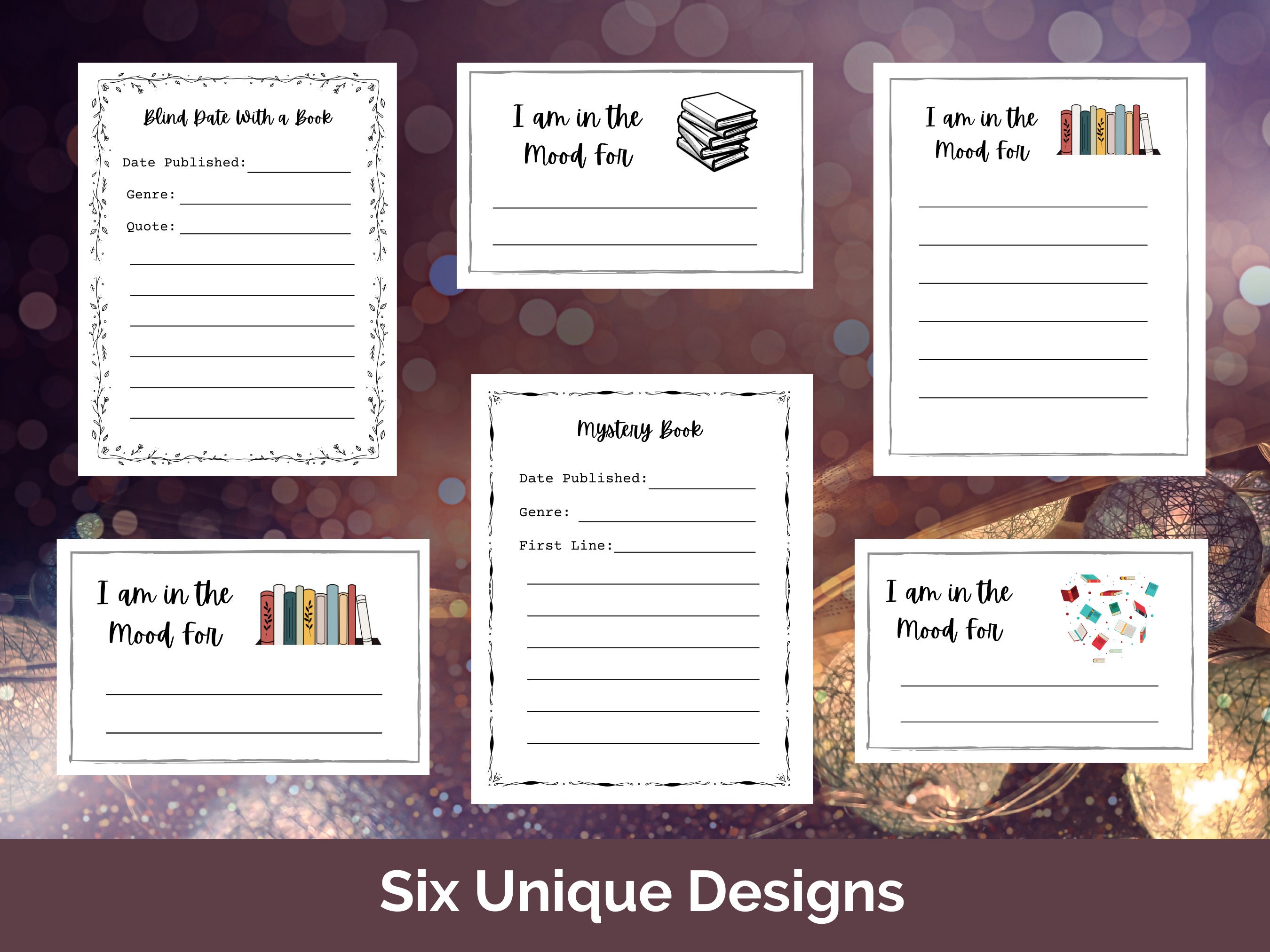 Blind Date With a Book Tags Printable PDF, Surprise Book Gift Tags ...