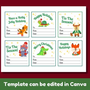 Editable Christmas Candy Gram Fundraiser Template Kit for Canva ...