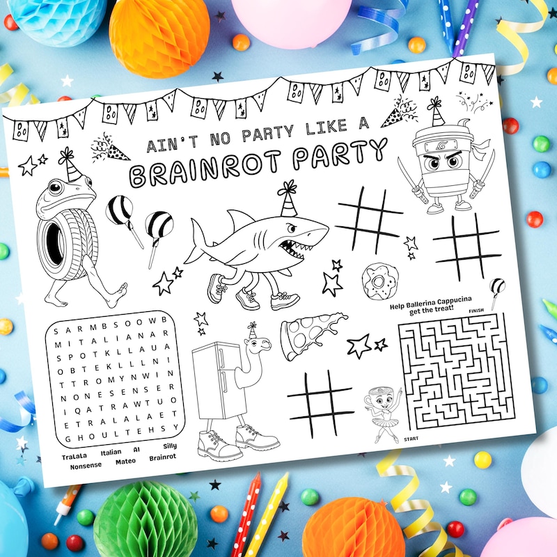 Italian Brainrot Birthday - Etsy