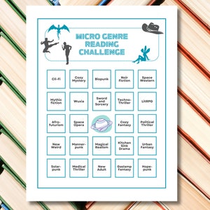 Genre Reading Challenge for Adults Instant Download, Book Journal ...