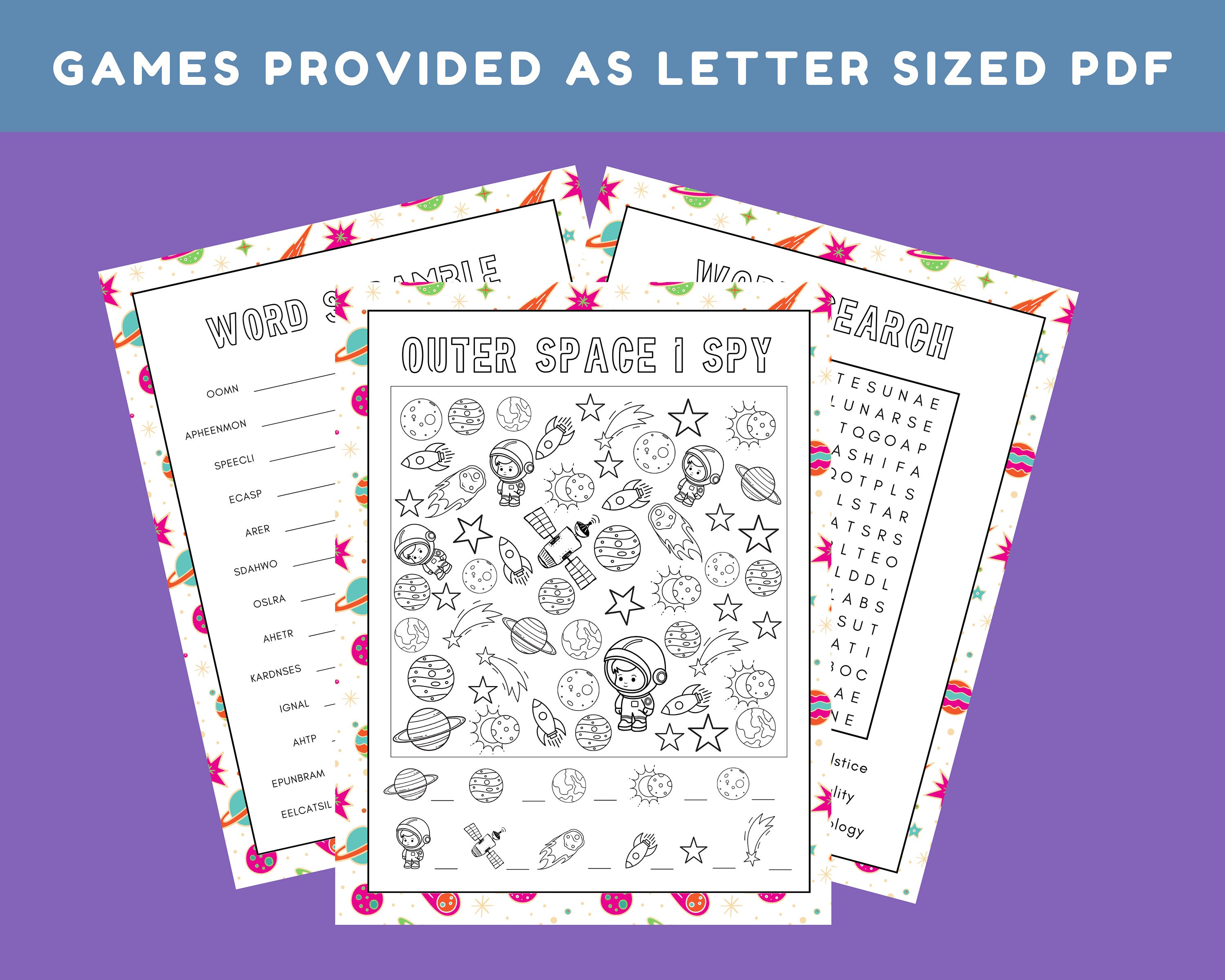 Solar Eclipse Activity Game Bundle Instant Download, 2024 Eclipse Pen ...