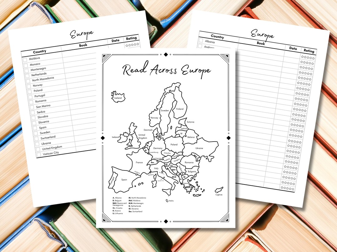 Read Across Europe Reading Challenge; Read a Book From Each Country in ...